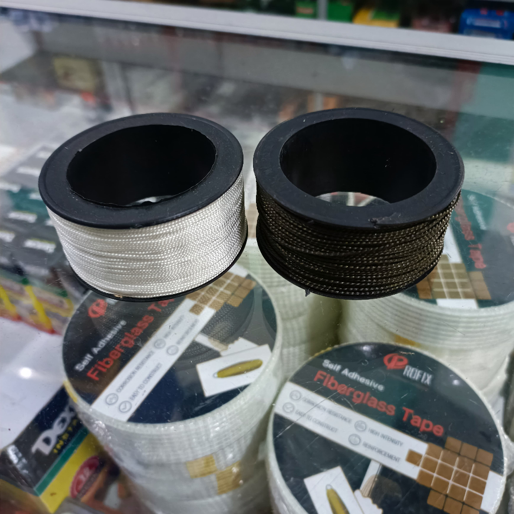 Jual Benang Nilon Tali Sol Putih Hitam Besar Tukang Bangunan | Shopee ...