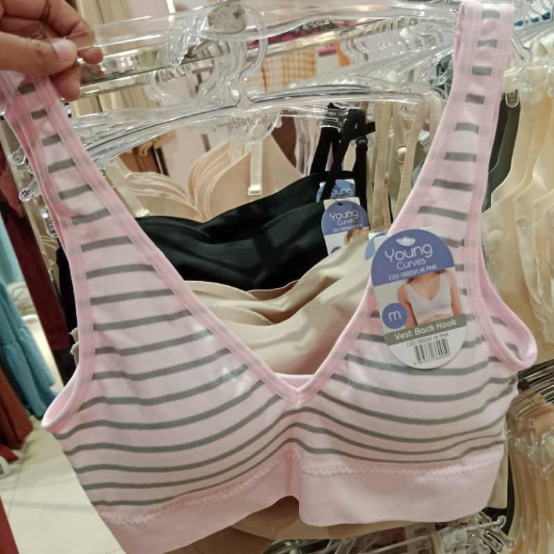 Jual YOUNG CURVES BRA TANPA KAWAT GARIS GARIS BUSA SUDAH TERJAHIT ...