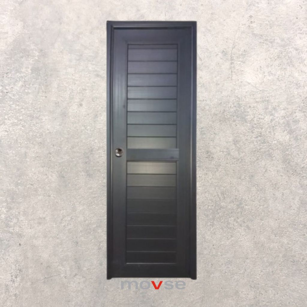 Jual Pintu Marlin Premium PVC Special Edition Black Full Panel 70x200 ...