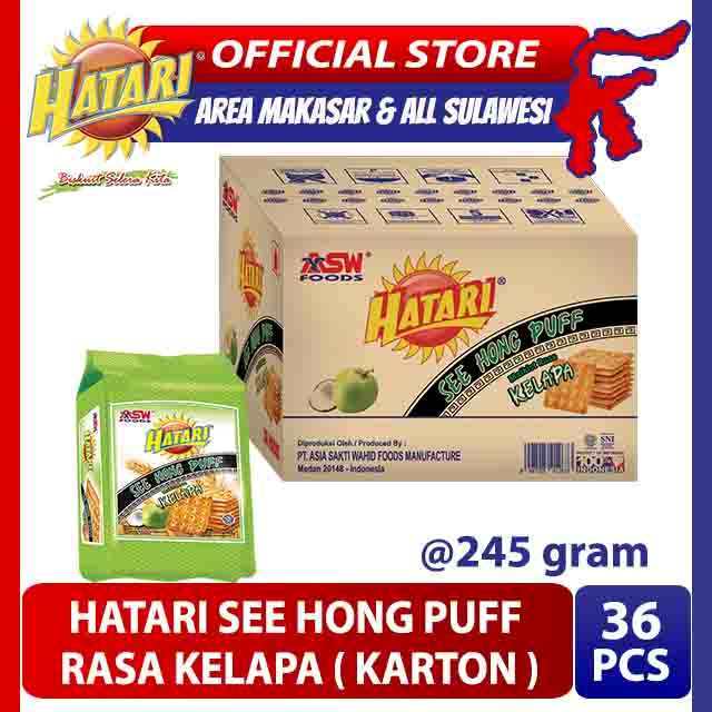 Jual Hatari GABIN See Hong Puff Kelapa 245 gram ( karton ) 36 Pcs ...