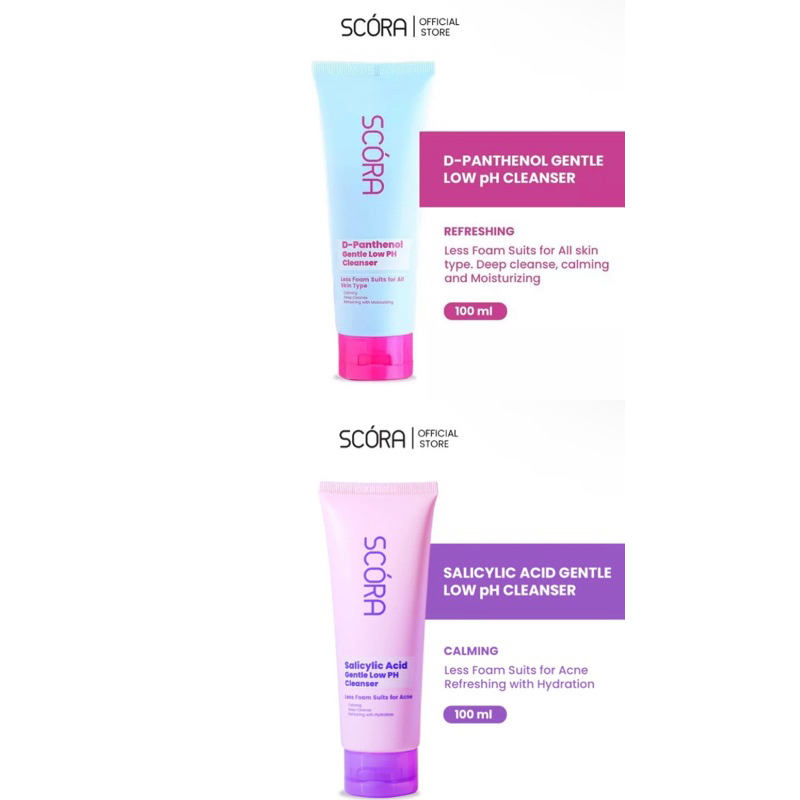 Jual SCORA D-Panthenol Gentle Low pH Cleanser - Salicylic Acid Gentle ...