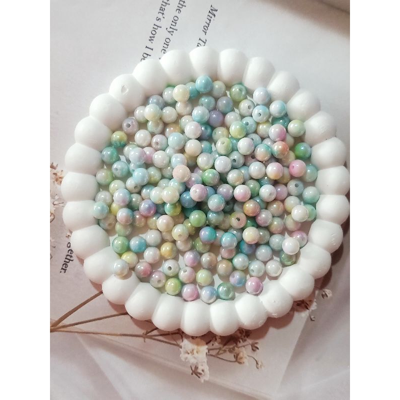 Jual (25 gr) Mote bulat gradasi mix warna | Shopee Indonesia