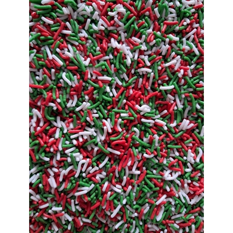 Jual sprinkle meses meises 3 warna tema natal christmas hiasa kue ...