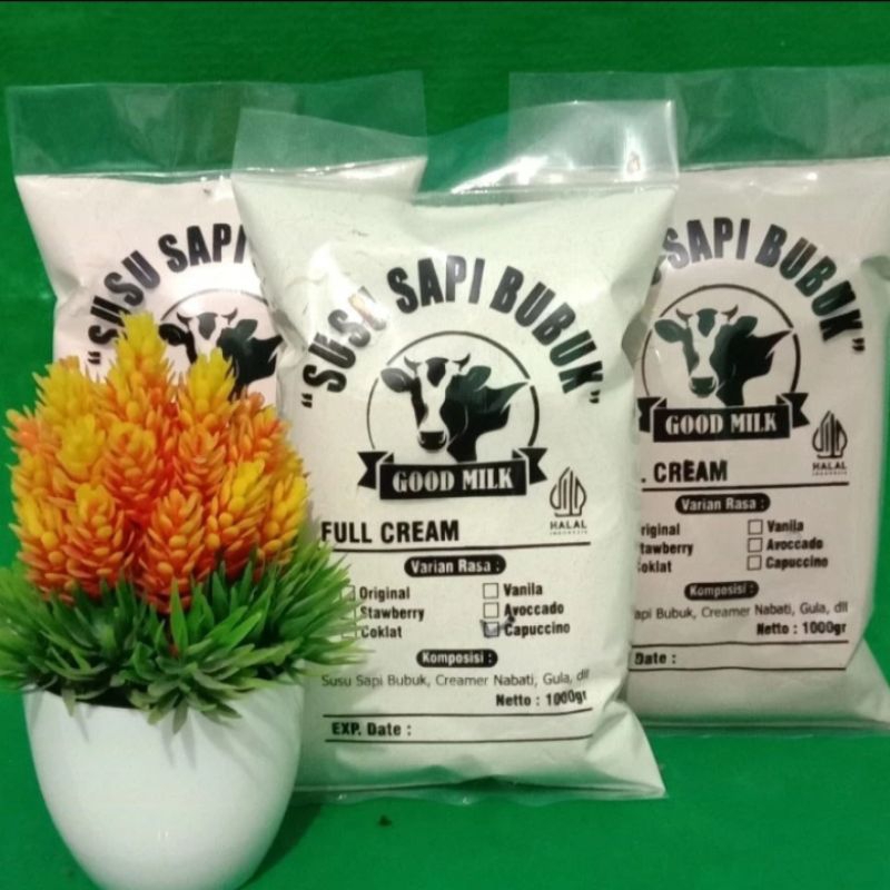 Jual Susu sapi bubuk full cream penggemuk badan kemasan 1 kg | Shopee ...