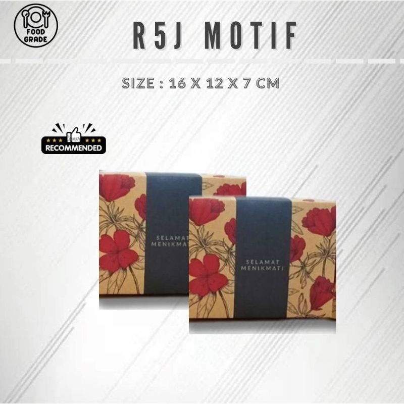 Jual R5J Motif Selamat Menikmati Kotak Snack Box | Shopee Indonesia
