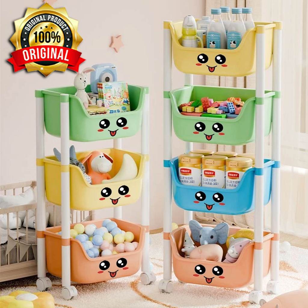 Jual Rak Susun Penyimpanan Terbuka/Rak penyimpanan mainan/Serbaguna Rak ...