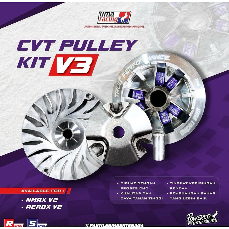 Jual RUMAH PULLEY ROLLER UMA RACING KIT V3 NMAX AEROX LEXI | Shopee ...