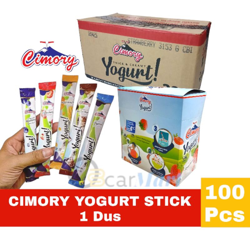 Jual CIMORY YOGURT STICK 1 Dus isi 100 Mix Rasa Buah | Shopee Indonesia