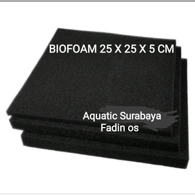 Jual Biofil Bio Sponge Biofoam Busa Filter Aquarium 25x25x5 cm | Shopee ...