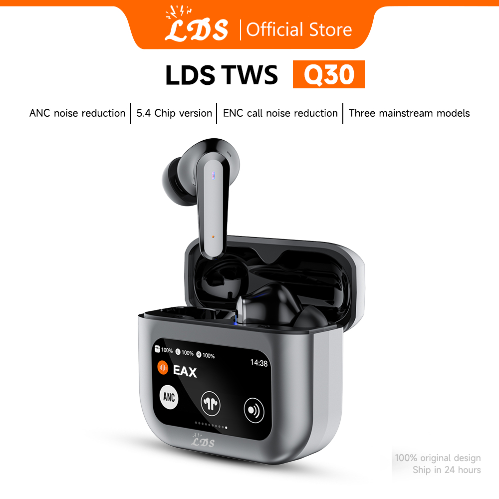 Jual LDS Q30 ANC/ENC TWS Earphone Headset Bluetooth V5.4 Smart Screen Active Noise Reduction ...
