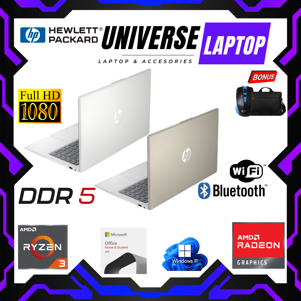 Jual HP 14 EM0332AU / EM0333AU AMD Ryzen 3 7320U RAM 8GB SSD 512GB FHD ...