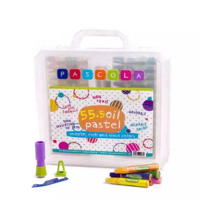 Jual Crayon Murah PASCOLA 60 warna ( 55+5 warna ) | Shopee Indonesia
