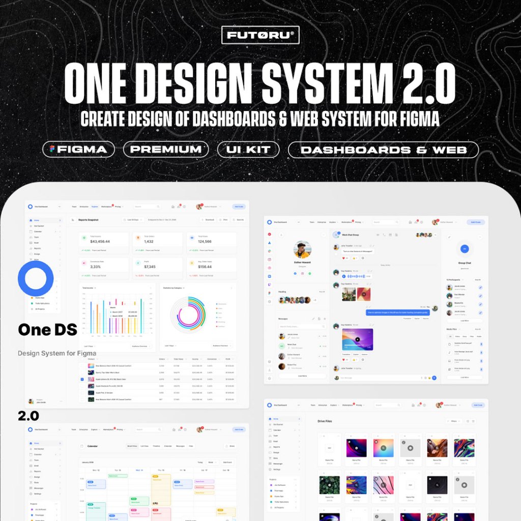 Jual One Design System - Figma Premium Dashboards & Web Template kit | Shopee Indonesia