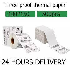 Jual Label stiker Thermal 100x150mm Waterproof / Sticker Label Continuous / Label Kertas Isi ...