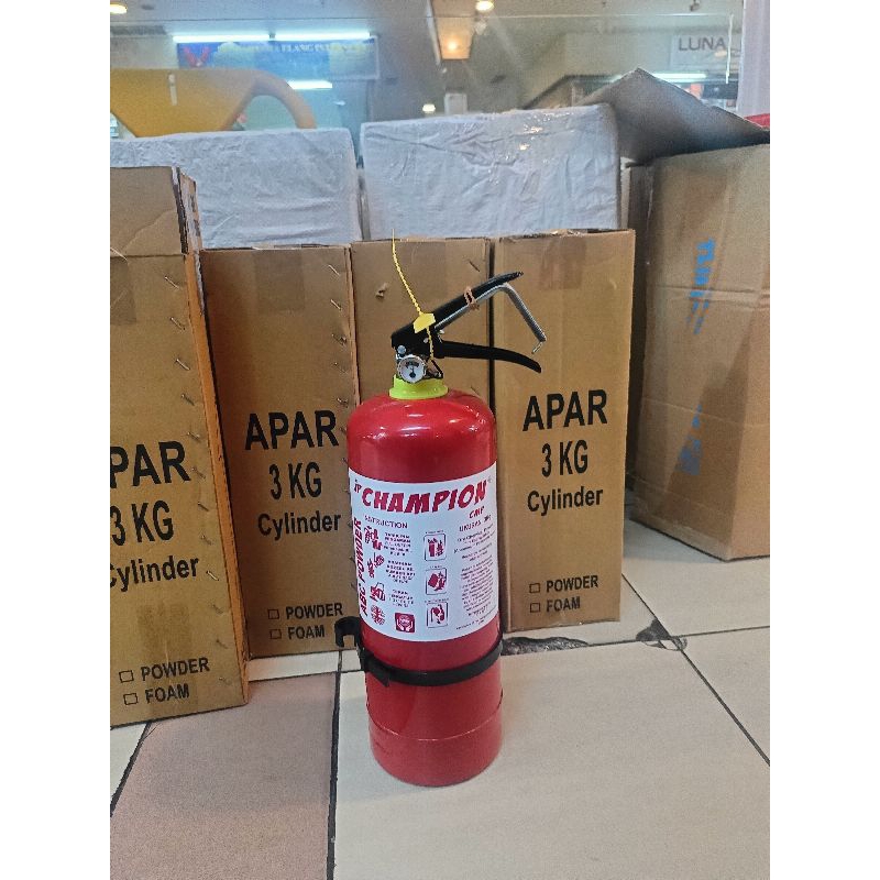 Jual Apar 3 Kg Champion / Alat Pemadam Api Powder Komplit | Shopee ...
