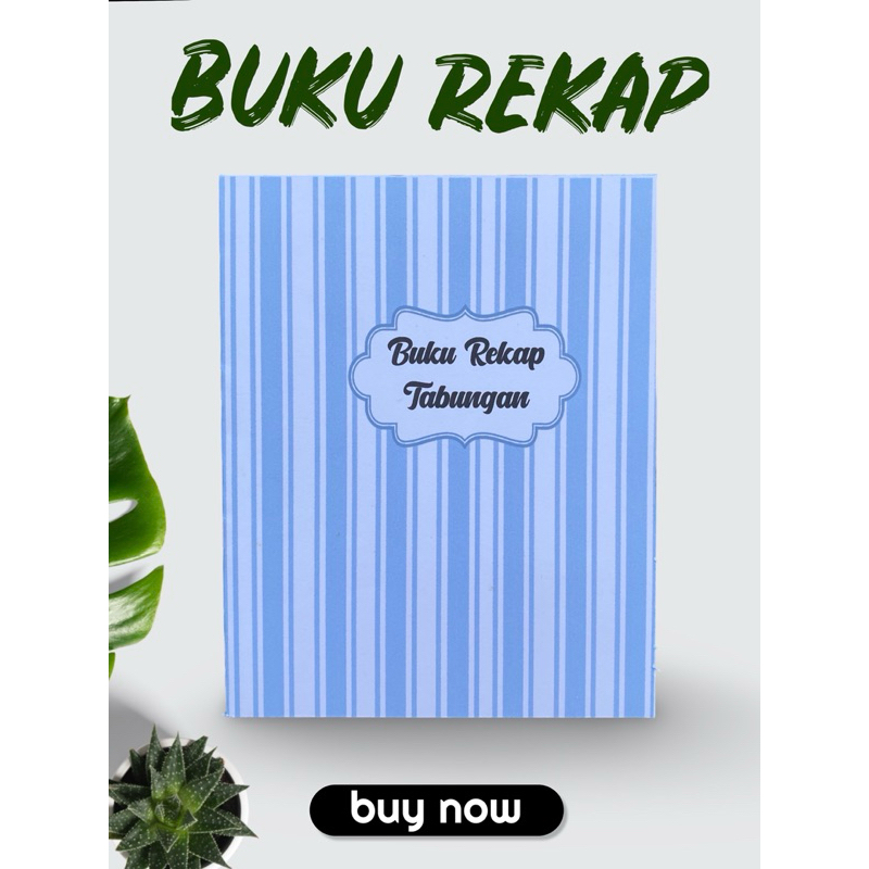 Jual BUKU REKAP TABUNGAN (BISA CUSTOM) ISI BOLAK BALIK | Shopee Indonesia