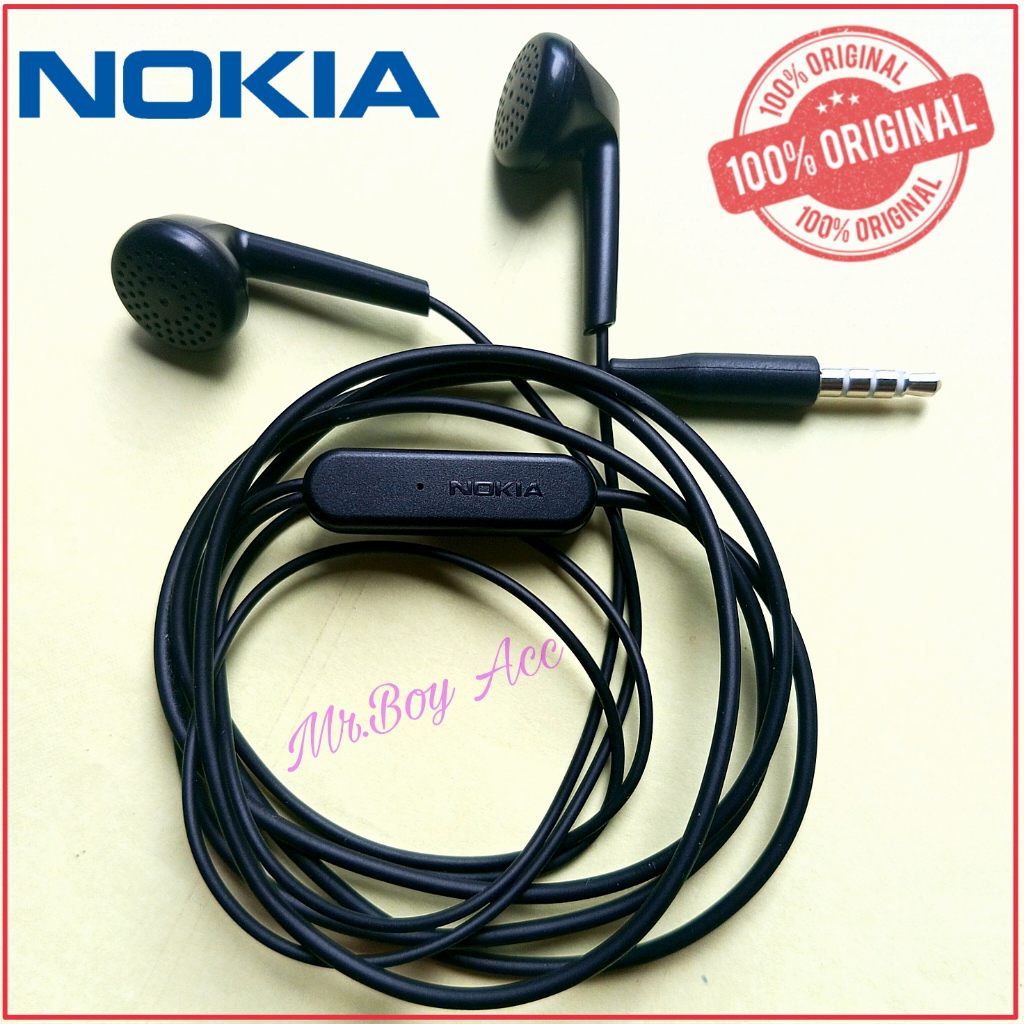 Jual Headset Nokia Original 100% Suara Jernih Jack 3.5mm Asli Original ...
