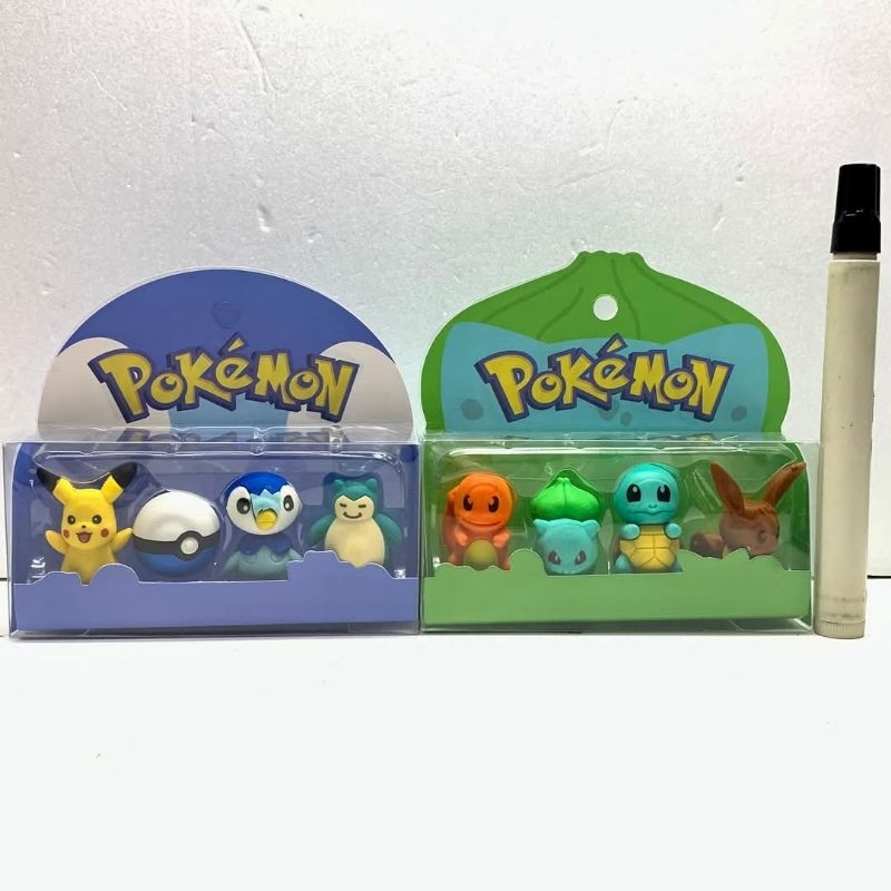 Jual mainan action figure penghapus eraserpokemon pikachu charmender ...
