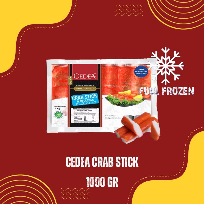 Jual CEDEA Crab Stick Full Frozen 1000 GR | Shopee Indonesia