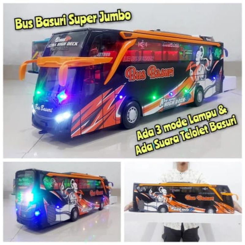 Jual BIS BASURI BESAR - MAINAN BUS TELOLET BASURI SUPER JUMBO LAMPU DAN ...
