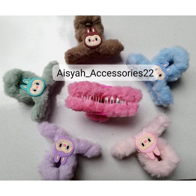 Jual (12pcs) Jepitan Rambut Bulu Halus Import Premium karakter Kepala ...