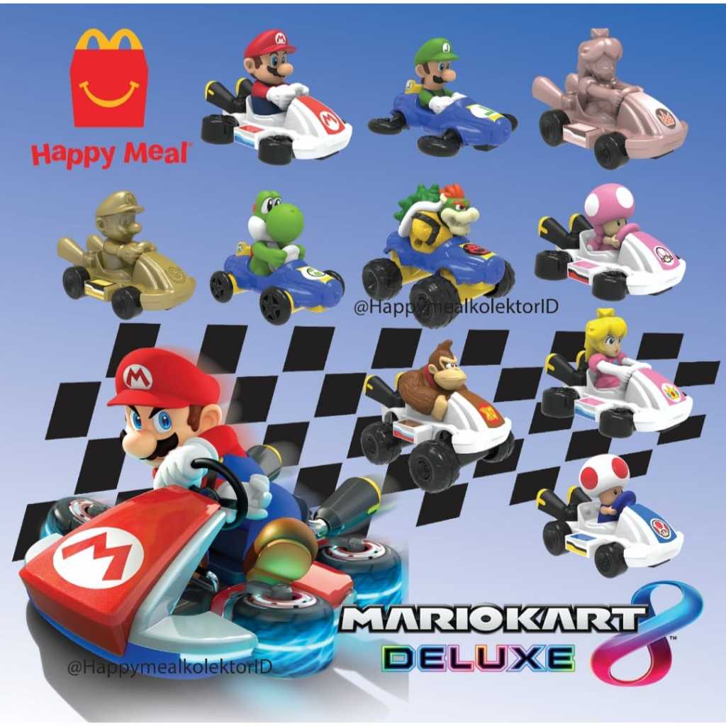 Jual Mainan Happy Meal McD Super Mario Kart 2024 | Shopee Indonesia
