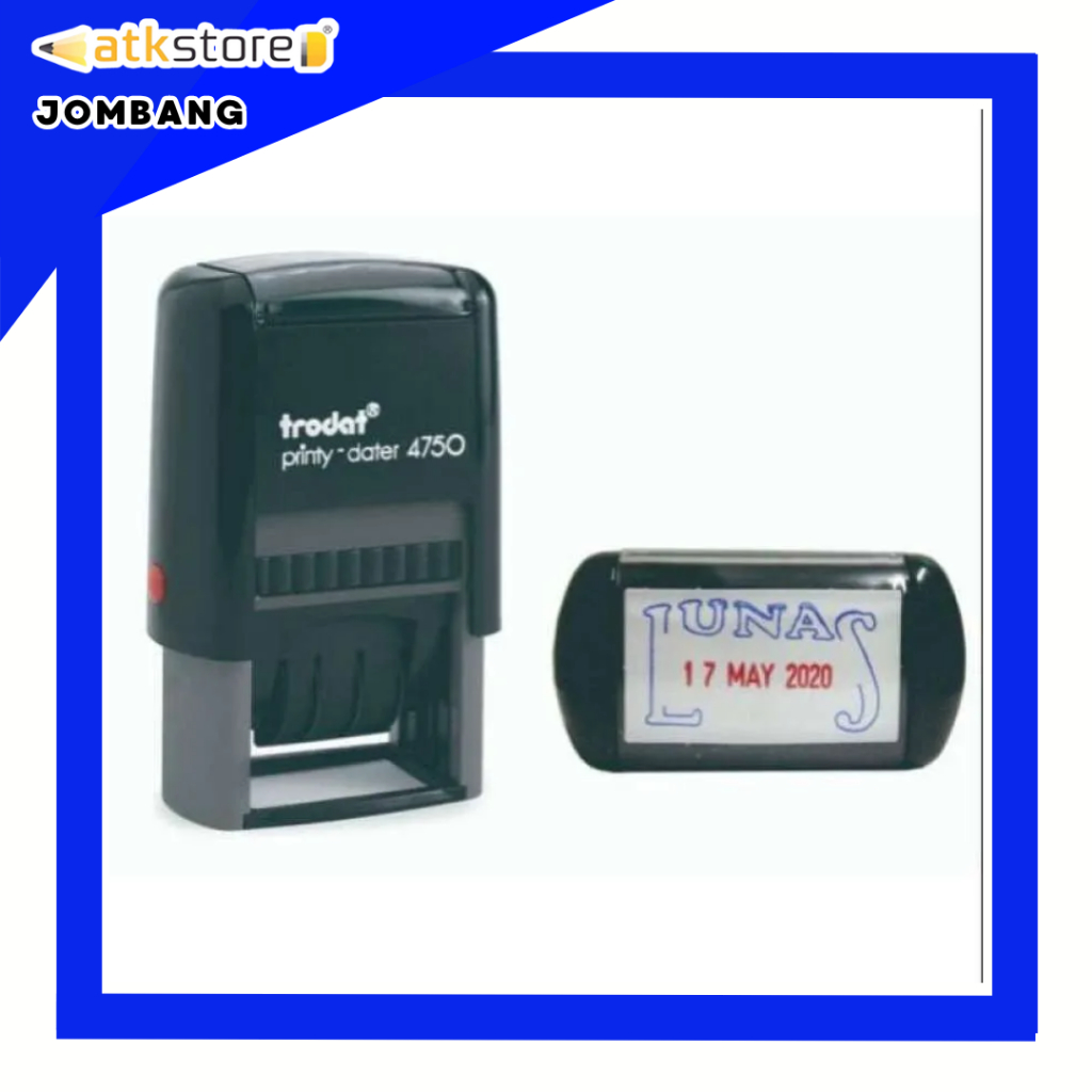 Jual TRODAT Stempel 4750 L2 Lunas Stempel Otomatis Stempel Dengan ...