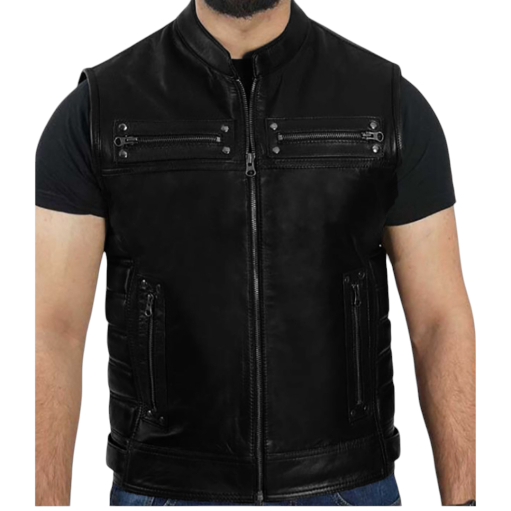 Jual Rompi Kulit Pria/Rompi Turing/Rompi Bikers/Rompi Pelindung Dada ...