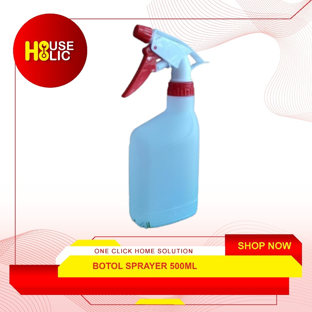 Jual Botol Semprotan Air 500 ml / Botol Sprayer / Spray Disinfektan ...