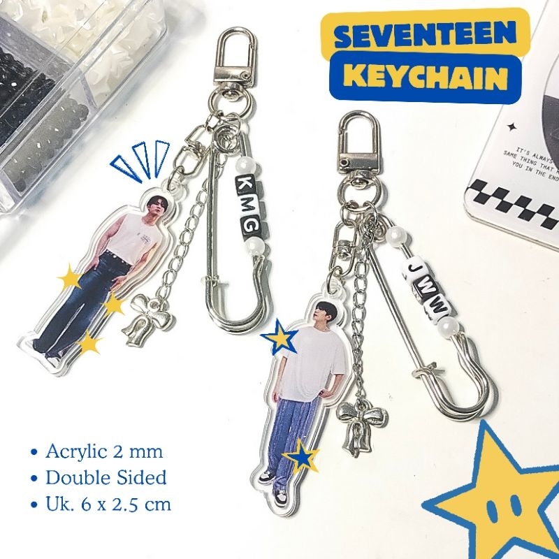 Jual [Ready Stock] Keychain SEVENTEEN | Gantungan Kunci Kpop | Wonwoo ...
