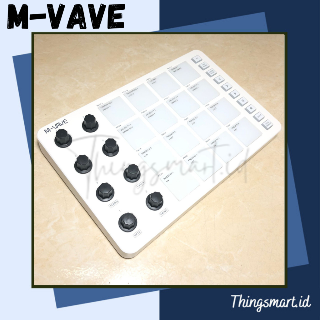 Jual M-VAVE MVAVE M VAVE SMC-PAD Drum Keyboard Midi Controller With 16 ...