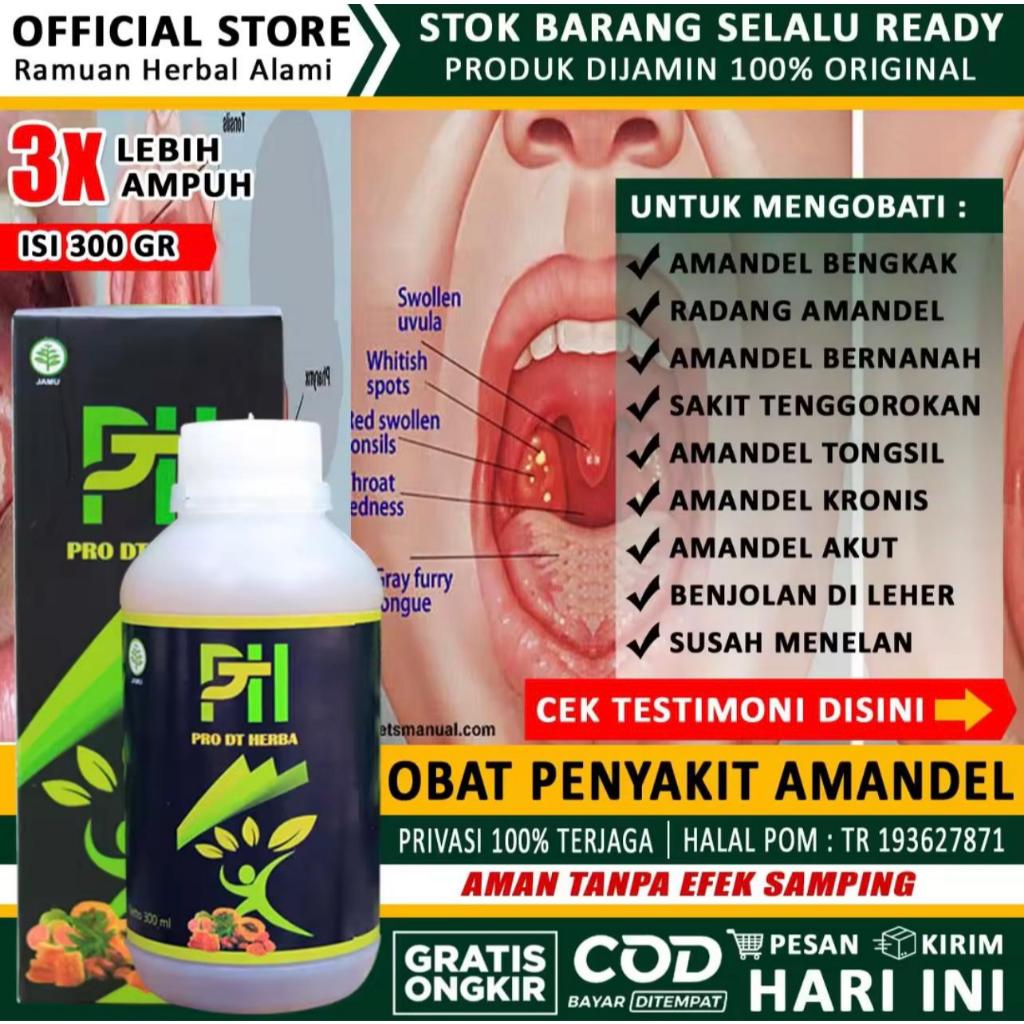Jual PRO DT HERBA Obat Amandel Herbal Ampuh Original Untuk Anak & Dewasa Terbukti Berkhasiat Ber ...