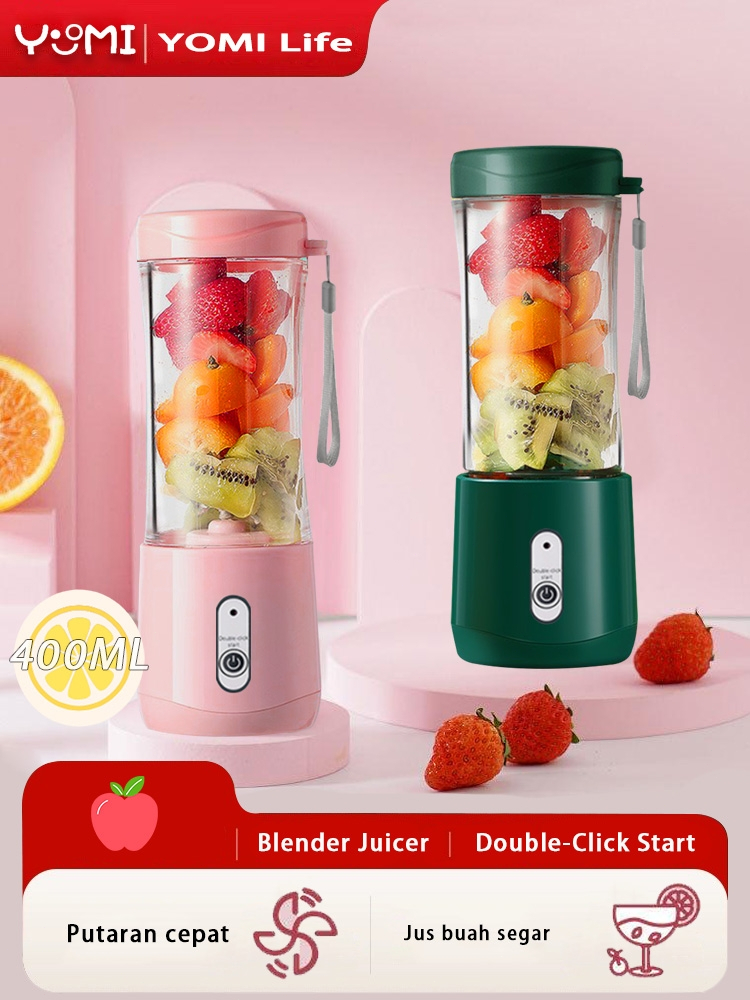 Jual Blender Jus 400ML Juicer cup blender mini portable / USB blender ...