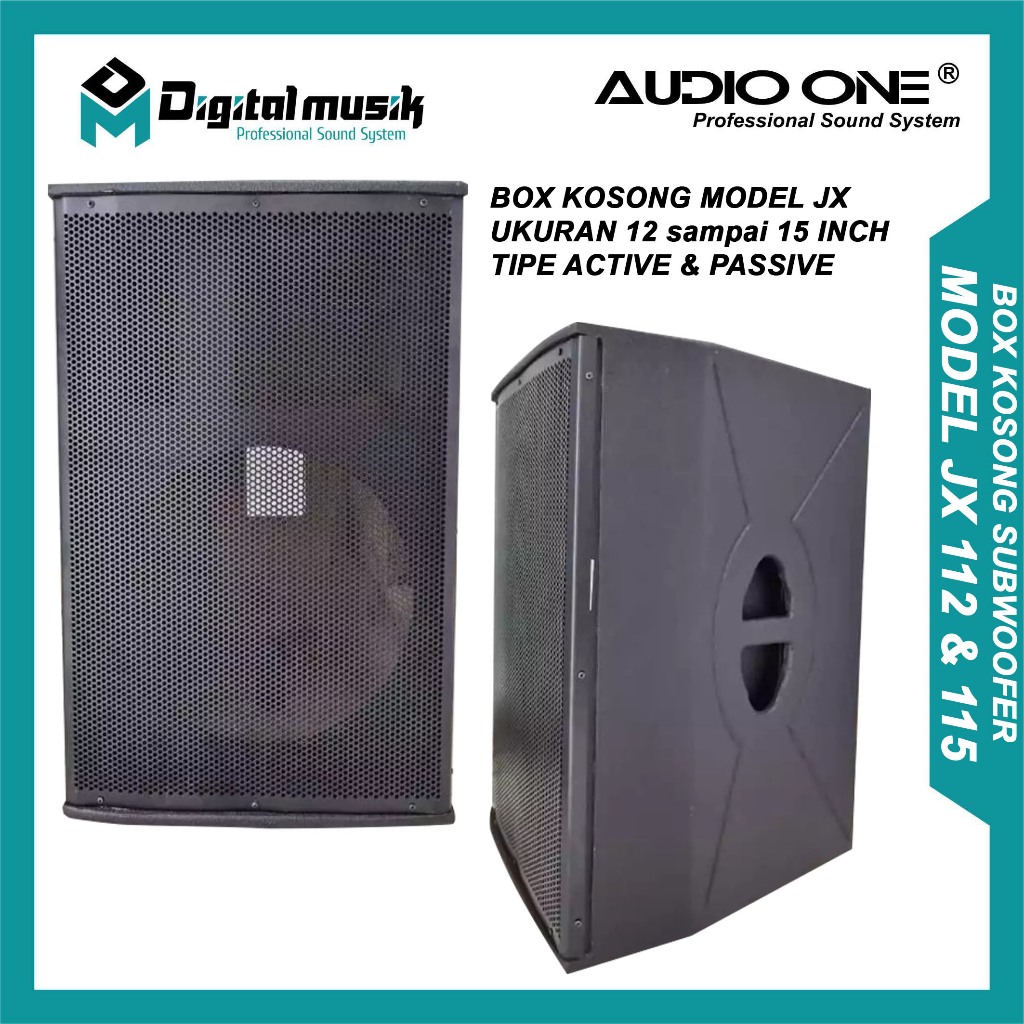 Jual Box Speaker Active Passive Kosong Fullrange Tipe JX ukuran dari 12 ...