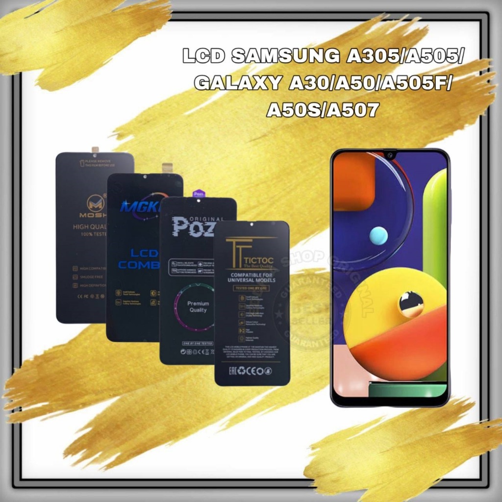 Jual LCD TOUCHSCREEN SAMSUNG A305/A505 GALAXY A30/A50/A505F/A50S/A507 BLACK ORIGINAL BARU ...