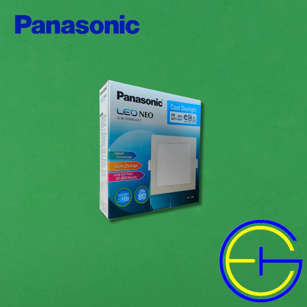 Jual LED SLIM DOWNLIGHT PANEL KOTAK PANASONIC NEO 6 WATT / 9 WATT ...