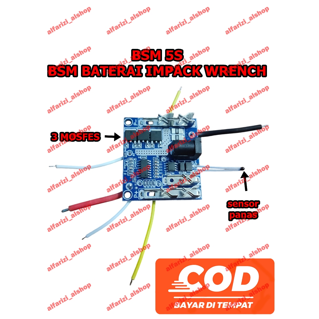 Jual Bms 5s 3 Mosfes modul sparepart baterai untuk jld tool nrt pcb pro ...