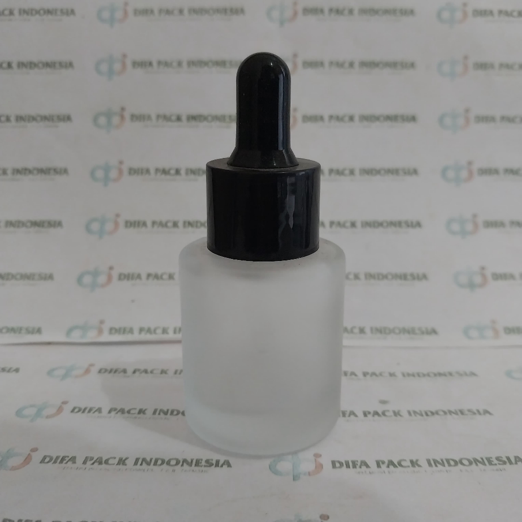 Jual Botol pipet 20ml hitam hitam frosted model (Datar) | Shopee Indonesia