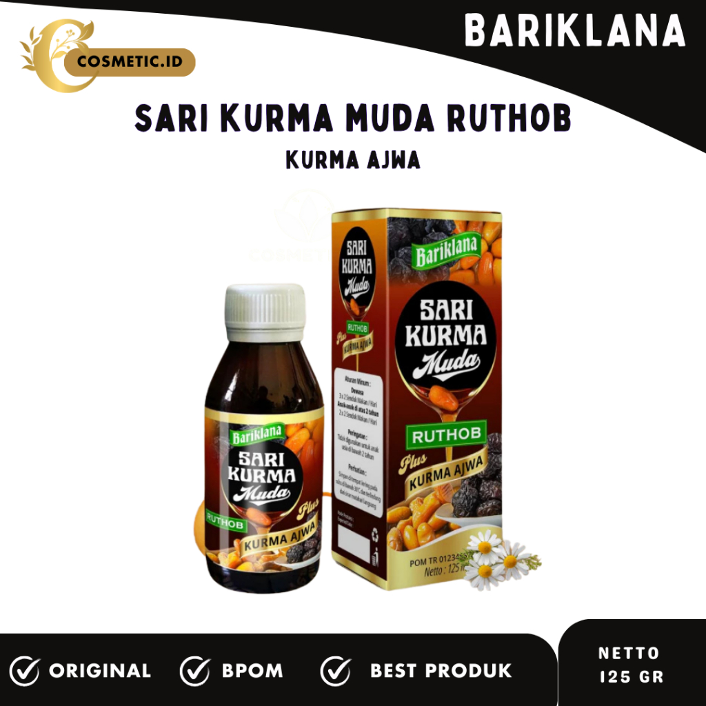 Jual Sari Kurma Muda Ruthob Plus Kurma Ajwa Isi : 125ml | Shopee Indonesia