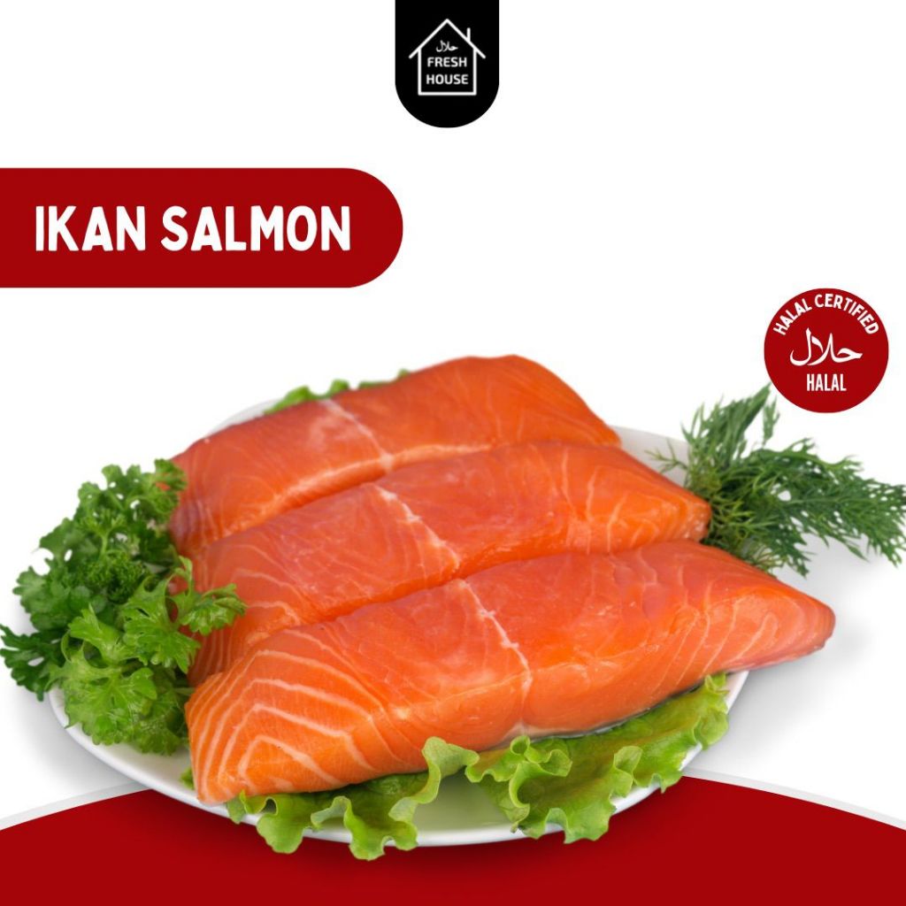 Jual IKAN SALMON 100 GR / SALMON PORTION 100 GR | Shopee Indonesia