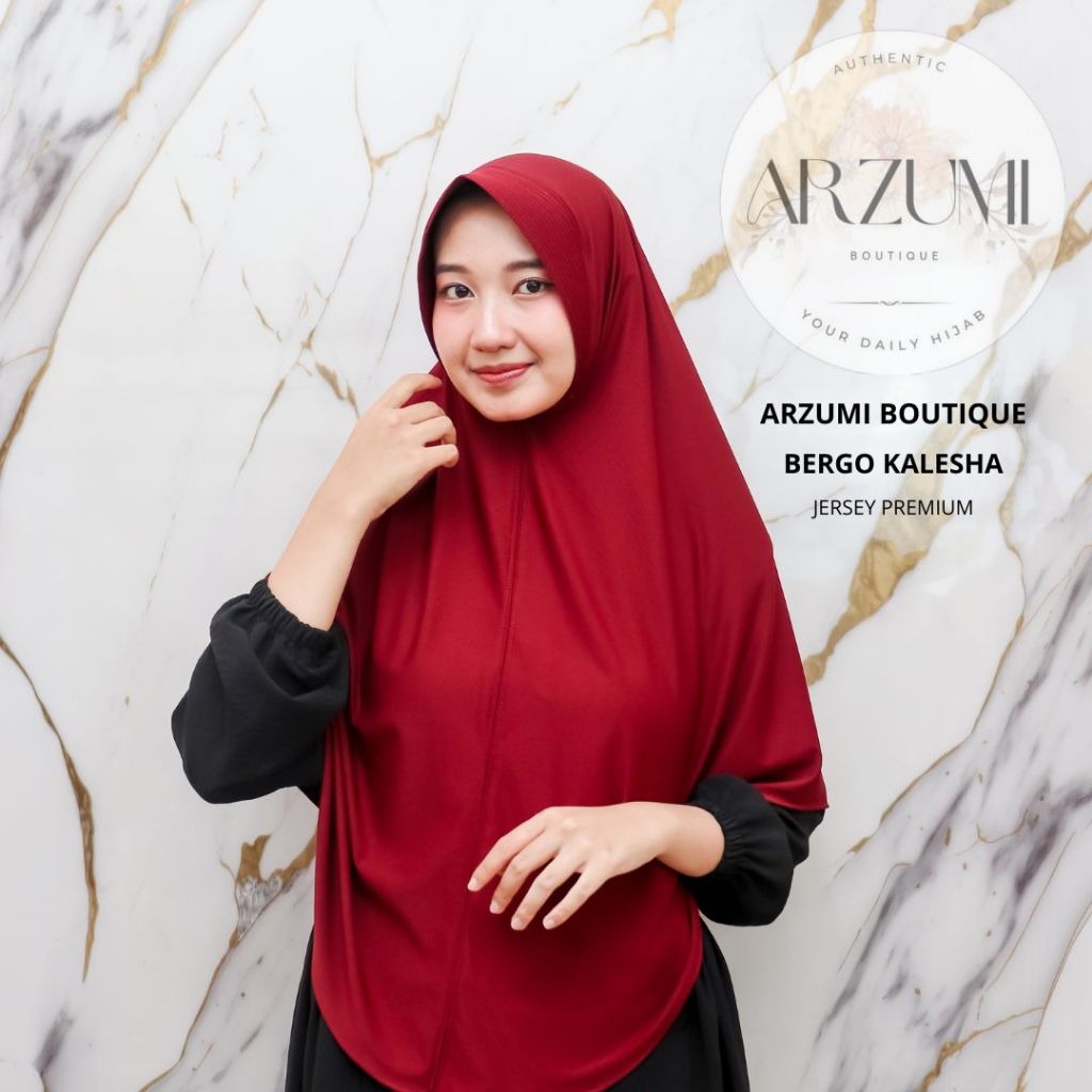Jual ARZUMI BOUTIQUE - JILBAB BERGO HIJAB KERUDUNG INSTAN KALESHA JERSEY PREMIUM | Shopee Indonesia