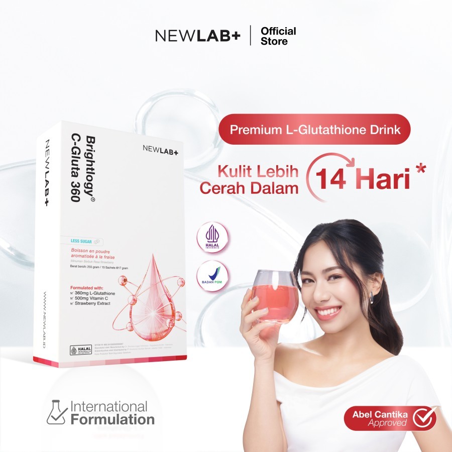 Jual NEWLAB Brightlogy C-gluta 360 | Minuman Glutathione & Collagen Drink | Shopee Indonesia