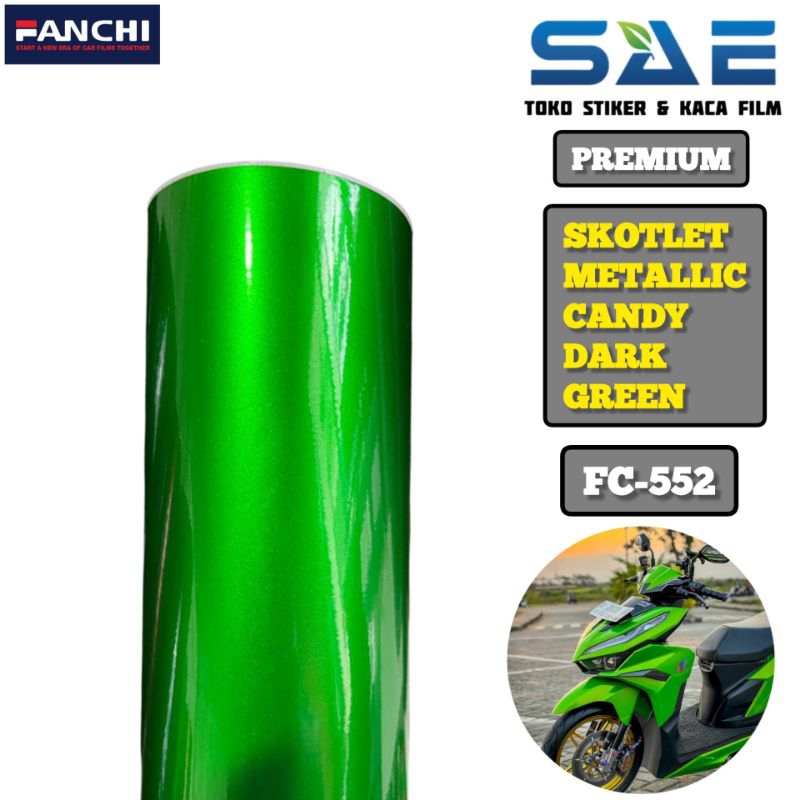 Jual Sticker Fanchi Metallic Candy Dark Green Skotlet Motor Hijau ...