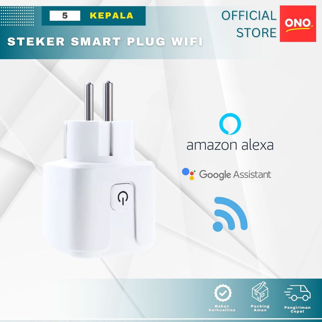 Jual ONOID Steker Smart Plug Wifi Colokan Listrik Pintar Pengukur ...