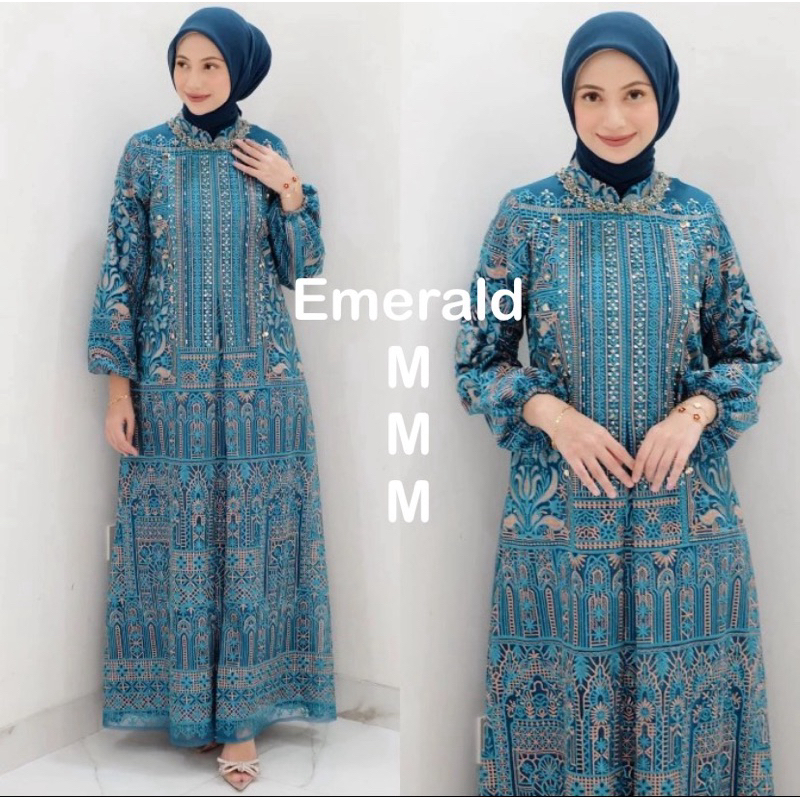 Jual Marocco Dress - Emerald M | Shopee Indonesia