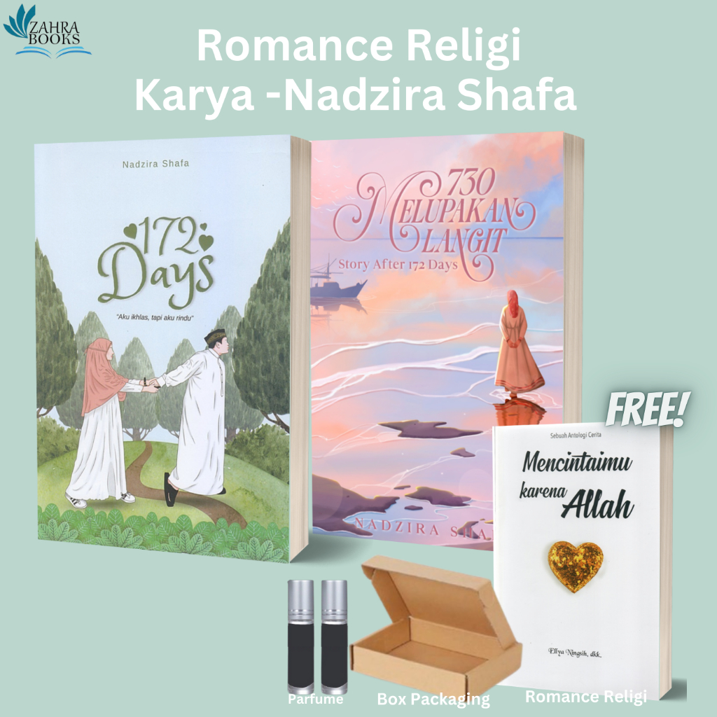 Jual Novel 172 Days : Aku Ikhlas, Tapi Aku Rindu & 730 Melupakan Langit ...