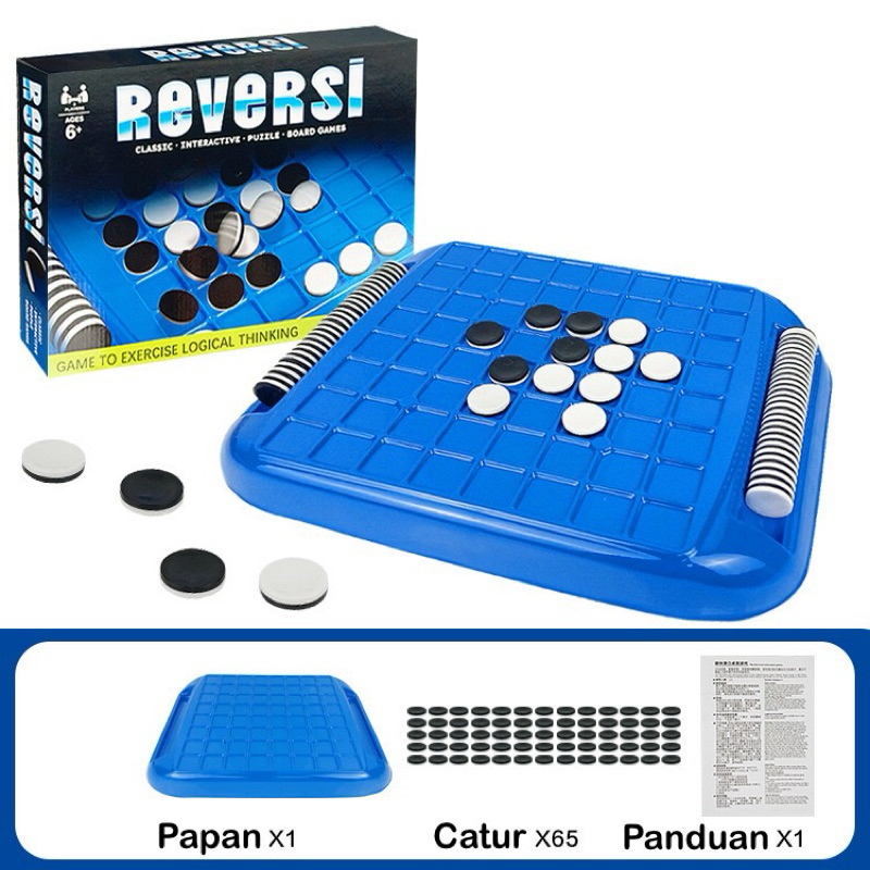 Jual Reversi Chess Game/Mainan Catur Reversi/Mainan Education Anak ...