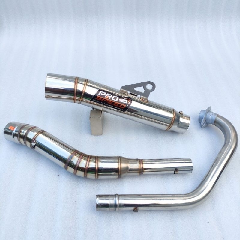 Jual 51mm canister tube PRO SPEED exhaust super open pipe for raider ...