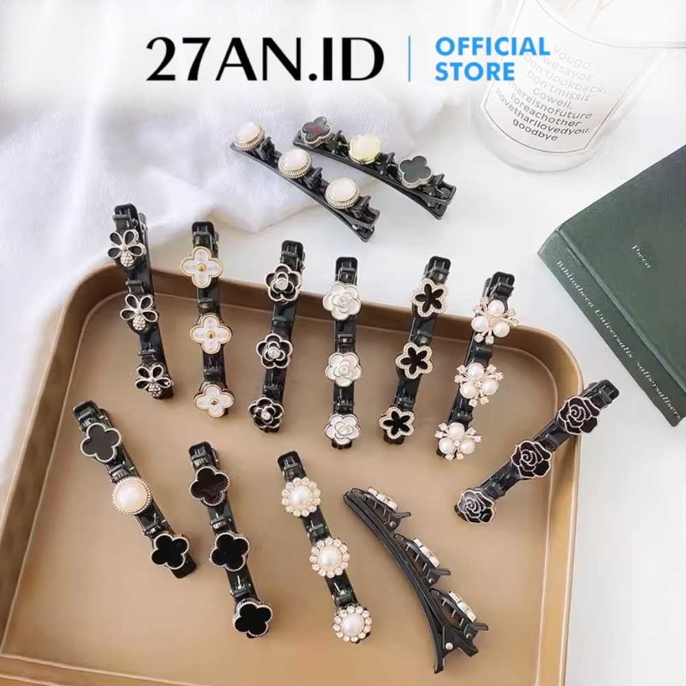 Jual ( 27AN.ID ) Jepit Rambut Wanita Motif Bunga H577 Jepitan Rambut ...