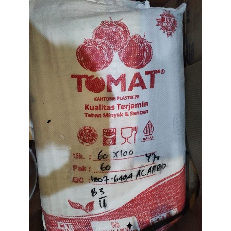 Jual Plastik Bening Tomat Ukuran 100 x 60 isi 1kg | Shopee Indonesia